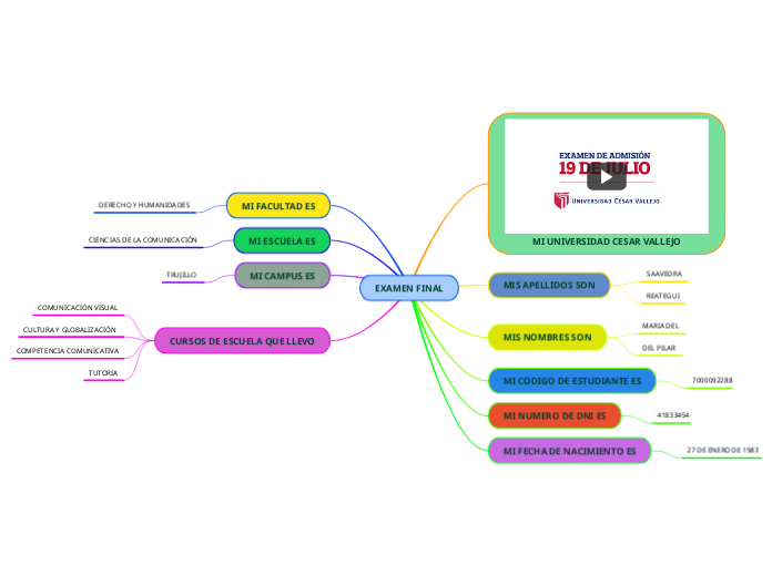 EXAMEN FINAL - Mind Map
